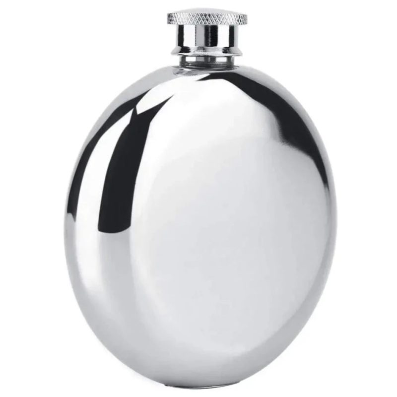 Flasque à Alcool Ronde en Inox - Cadeau Original et Pratique | Reflet ...